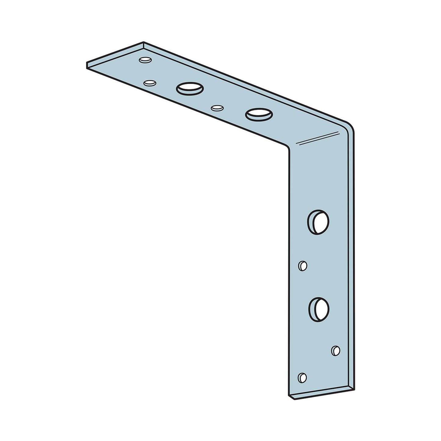Simpson Strong-Tie 5.9 in. W X 1.5 in. L Galvanized Steel Angle - A66 ...