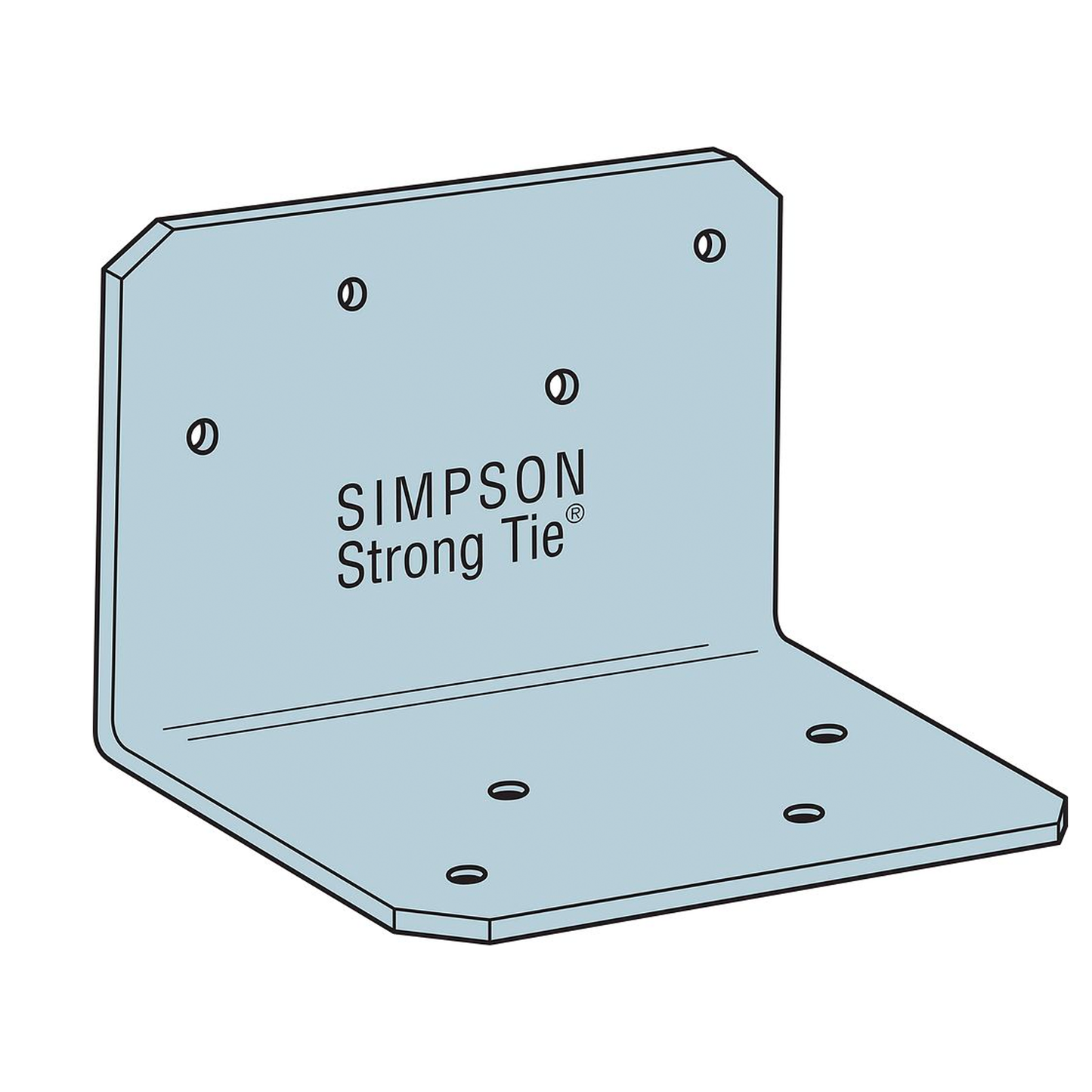 Simpson Strong-Tie 2 in. W X 2.8 in. L Galvanized Steel Angle - A23 – GCNYC